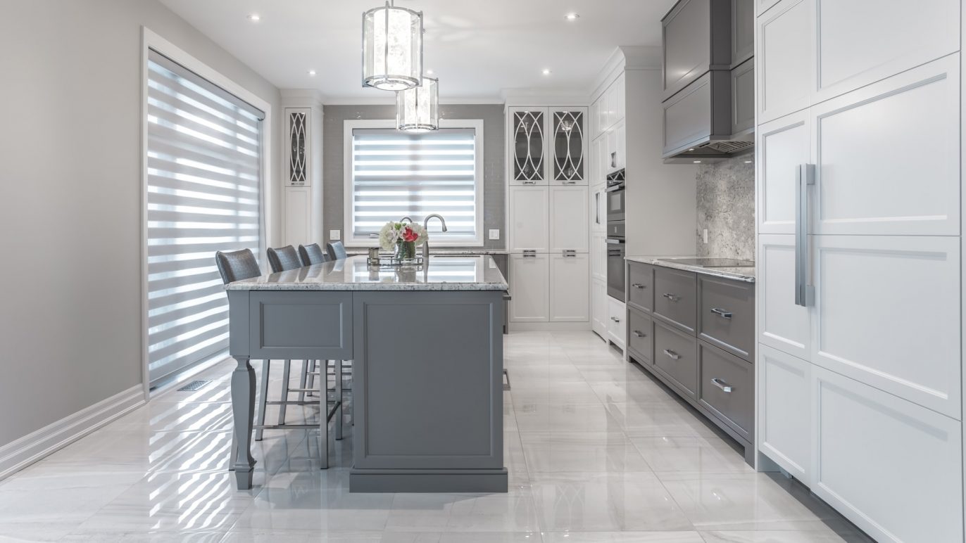 The Riverside : Transitional Kitchen Cabinets | Ateliers Jacob